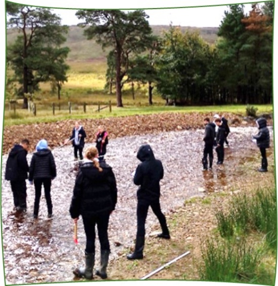 Broughton High School - Year 11 Geographers River Study Fieldwork